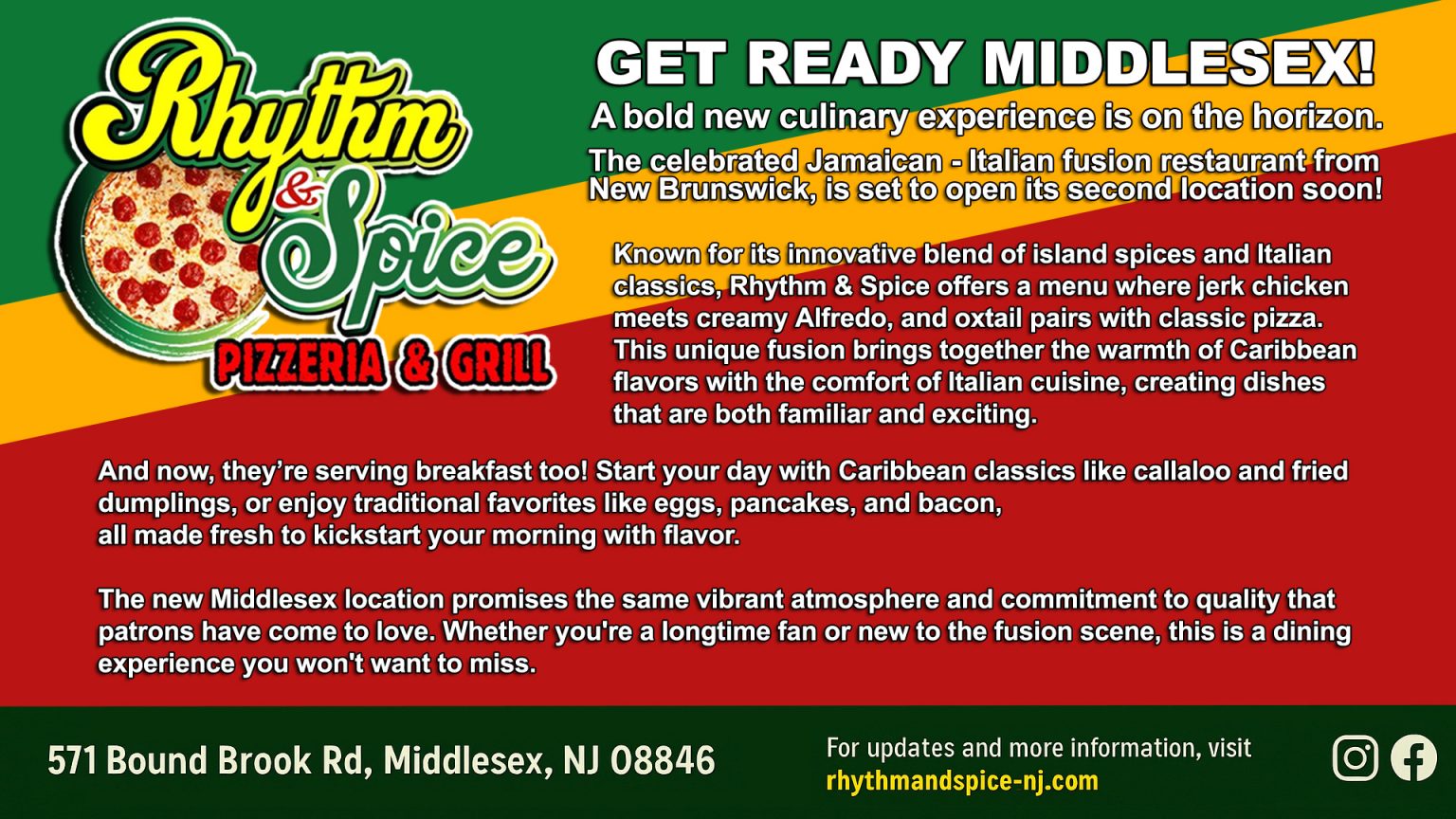 Rhythm & Spice – The Finest In Jamaican & Italian Cuisine